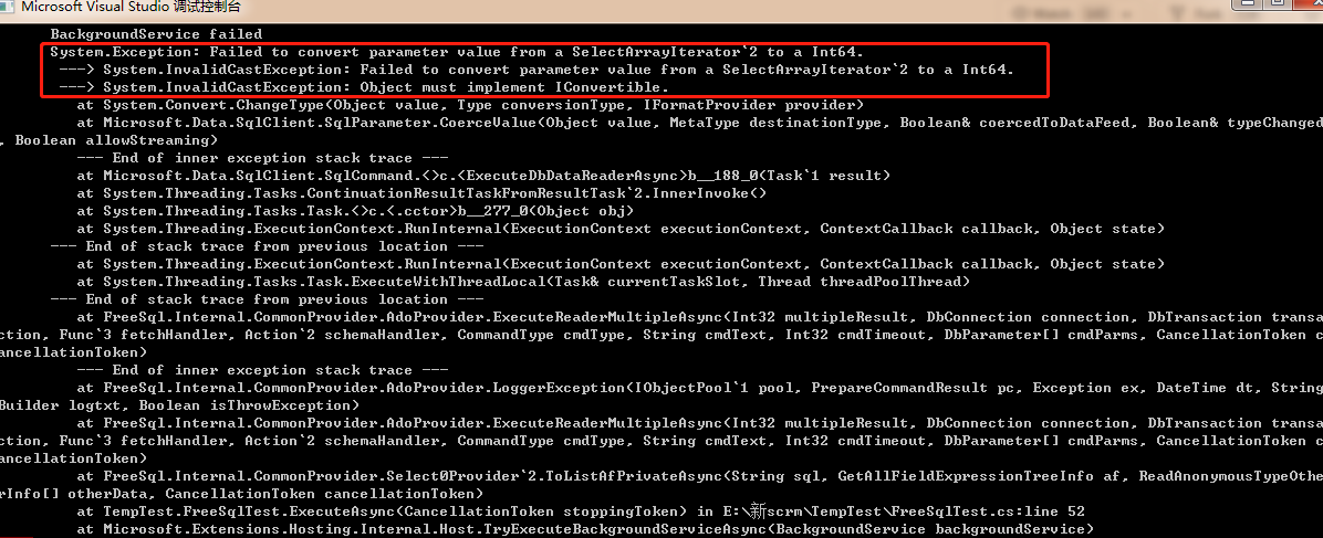 开启了UseGenerateCommandParameterWithLambda(true)之后，使用IEnumerable.Contain报错问题 · Issue #1173 ...